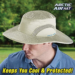 Arctic Air Evaporative Cooling Hat with UV Protection, Sun Hat, Beige