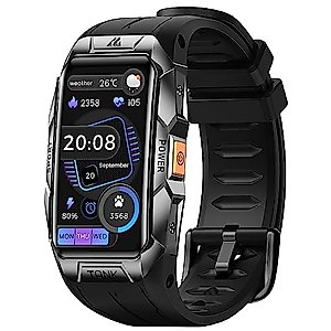 KOSPET Smart Watch 50+Days Standby Battery Life, 100 Meter Waterproof 3D Curved Corning Gorilla Glass Full Metal Health & Fitness Tracker, 70 Sports Modes 24H Smart Sleep Tracking, AMOLED Display
