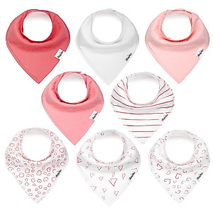 KiddyStar Baby Bibs for Boys & Girls - Organic Cotton Bibs, Bandana Bibs, Drool Bibs, Teething Bibs, Toddler Bibs - Gift