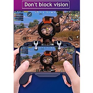 Ytuomzi Mobile Phone PUBG Game Controller L1R1 Shoot and Aim Trigger Joystick Ergonomic Gamepad for PUBG Mobile/Knives Out,Phone Gaming Controller for 4.7''- 7.0'' Android & iOS (H6)