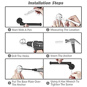 Cilee 2 Pieces Matte Black Bathroom Towel Bar, 24 Inch Double Towel Racks,Bathroom Towel Holder Towel Hanger for Bathroom Stainless Steel Wall Mount