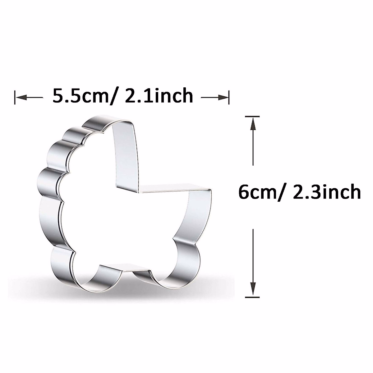 WJSYSHOP Baby Carriage Stroller Cookie Cutter - D
