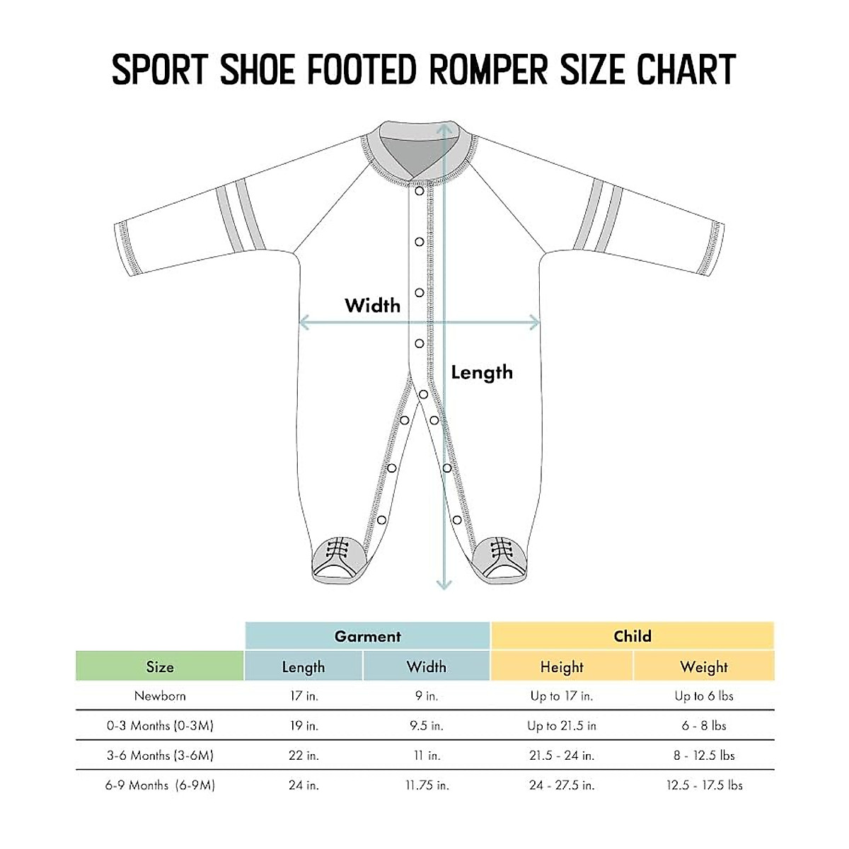 University of North Carolina Tar Heels Sports Shoe Footed Baby Romper,Carolina Blue,6-9 Months