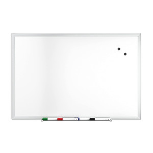 TRU RED Magnetic Steel Dry Erase Board, Satin Frame, 3-ft x 2-ft (TR61169)