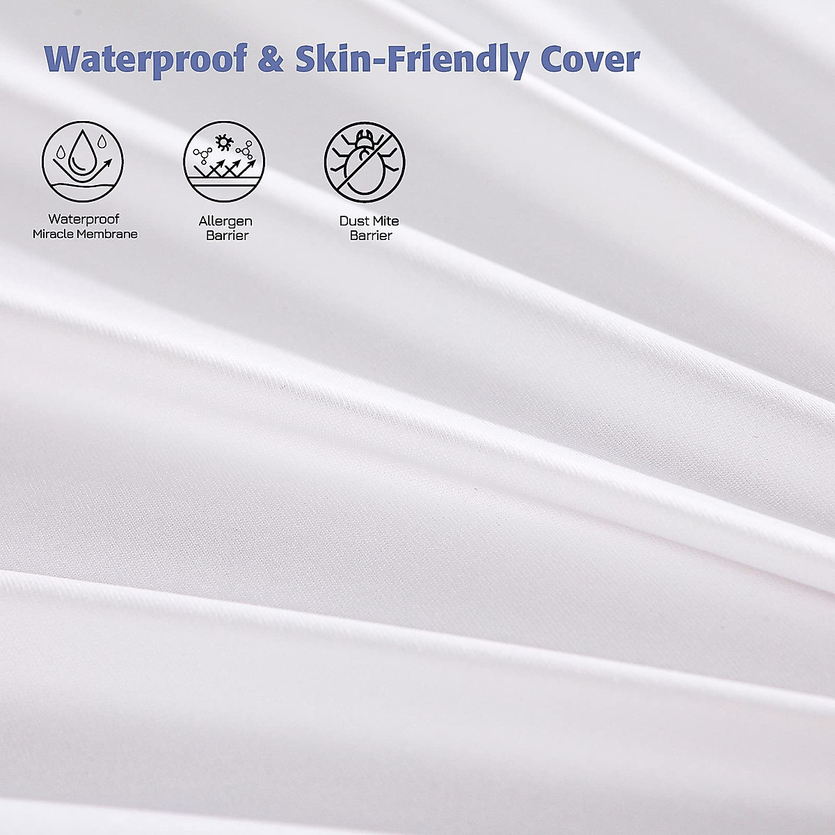 Jundetye Waterproof Crib Mattress Protector Pad, Toddler and Baby Crib Mattress Cover, Protective Sheet for Infant Boys and Girls Bedding Sets, 28''x 52''