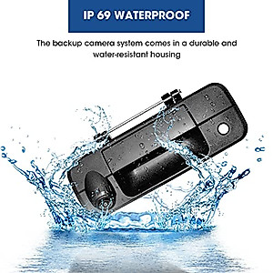 LEADSIGN Tailgate Replace Rear View Camera Tailgate Handle Backup Camera for Toyota Tundra(2007 2008 2009 2010 2011 2012 2013)