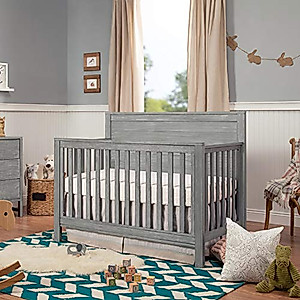 DaVinci Fairway 4-in-1 Convertible Crib in Cottage Grey, Greenguard Gold Certified