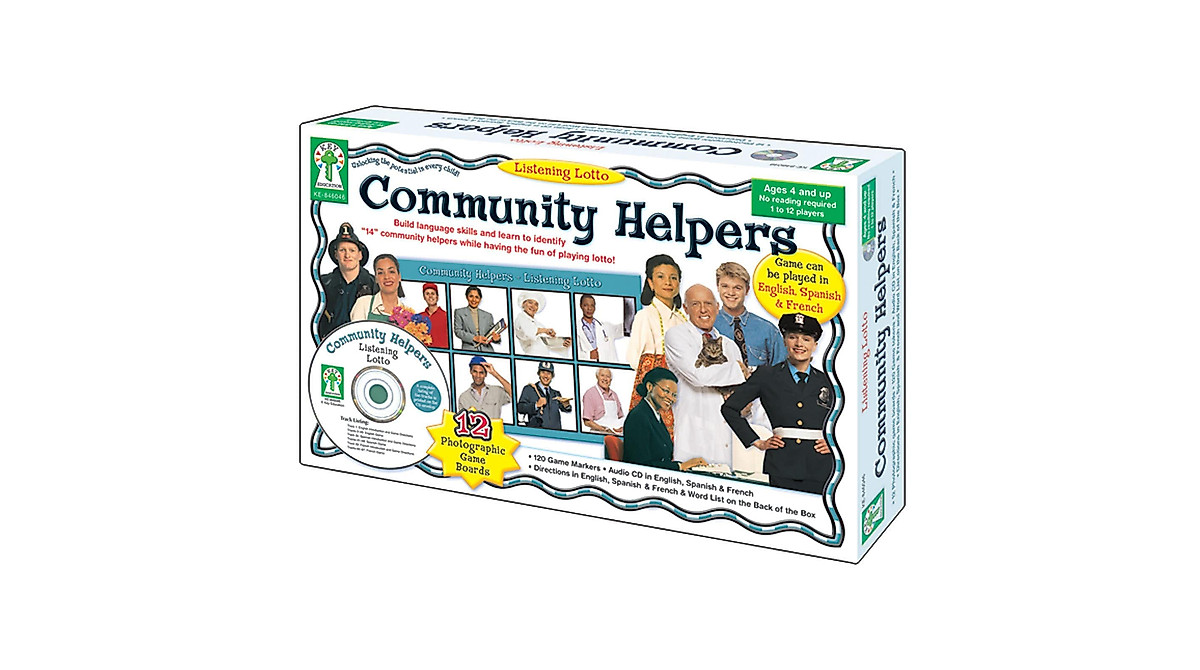 Listening Lotto Community Helpers Game for Early Literacy ...