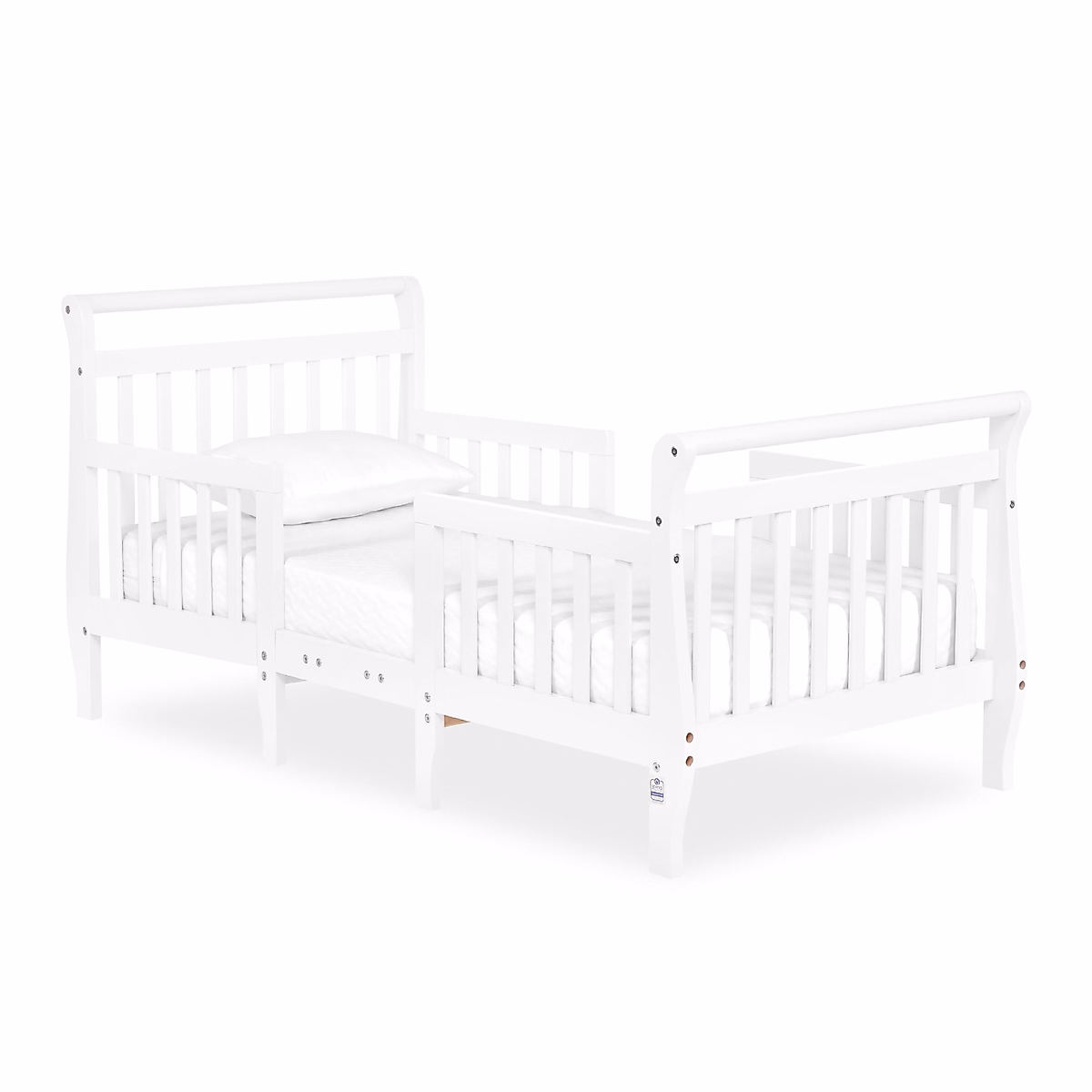 Dream On Me Emma 3 in 1 Convertible Toddler Bed in White