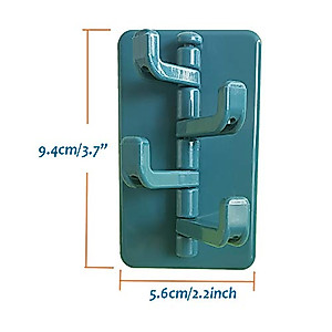 8pcs Colorful Rotating Sticky Wall Hooks for Kitchen Bathroom Wall,Adhesive Hook Hanger for Keys Towels Clothes Bags with 4 Color