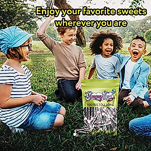 Tootsie Rolls Long Bulk Tootsie Roll Juniors Individually Wrapped Chewy Taffy Candy - 2 Pounds