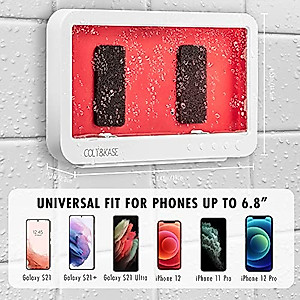 Shower Phone Holder Waterproof 360° Rotation Shower Phone Mount | Phone Shower Holder Waterproof Has Anti Fog Touchscreen Technology | Phone Holder for Shower Wall Mount Phone Holder Shower Case