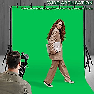 CIPAZEE Green Screen Backdrop - 8x10FT for Photoshoot Greenscreen Background for Photography Video Recording Photo Background Backdrop