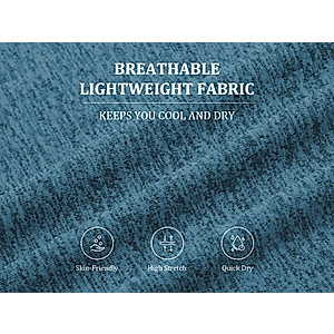 Kimmery Plus Size Tops for Women Workout Tops for Women Casual Summer Tops for Women 2024 Plus Size Top Ocean Blue Shirts 3XL