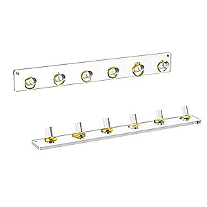 NIUBEE Wall Mounted Jewelry Stand Organizer, 2 Pack Acrylic Necklace Hanger, Bracelets Rings Bangles Display Rack,Best Gift for Girl Women