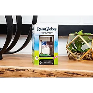RainGlobes - Let Freedom Rain - The Globe That Rains - Exquisite Craftsmanship - Unique Style, Home Decor Rain Globes Water Globe for Loved Ones