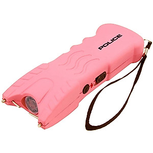 POLICE 916 Stun Gun with LED Flashlight, Pink