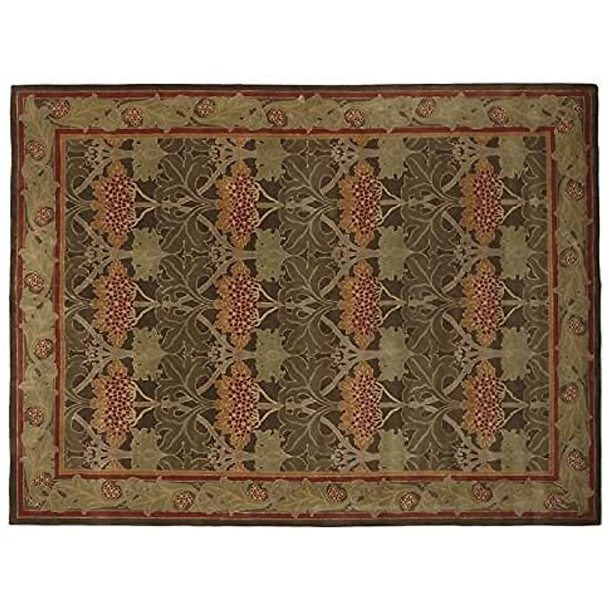 Hand Tufted Persian Traditional Wool Area Rugs by Allen Home | Durable | 100% Wool | Living Room, Dining Room, Bedroom, and Entryway Area Rugs | 8’ x 10’ | Mariya Green
