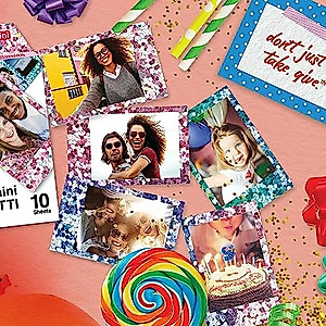 Fujifilm Instax Confetti Mini Film (10 Exposures, 3-Pack) Vibrant Colorful Instant Photos, Compatible with Fujifilm Instax Mini Cameras,Captivate Memories with Stunning Confetti Designs (3 Items)