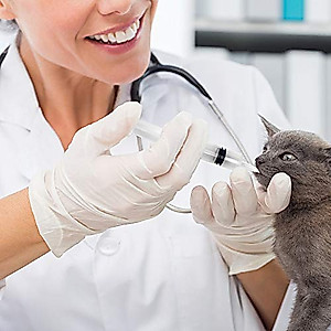 DEPEPE Dental Syringe 8pcs 12cc Disposable Curved Syringe Irrigation Syringe with Curved Tip for Oral Dental Care, Tonsil Stones Removing, Lab, Feeding Small Pet, Glue (No Measurement,8)