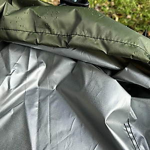 DaMga Garden Wagons Cover, Heavy Duty Outdoor Collapsible Cart Cover, 35x19x17 Inch Dustproof Rain Cover for Grocery, Garden, ATV, Foldable Utility Truck