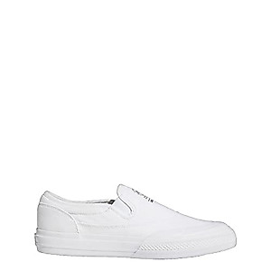 adidas Originals Unisex Nizza Sneaker, White/White/Core Black, 10 US Men