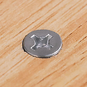 Glvaner #4 x 3/4 inch Flat Head Wood Screws Sheet Metal Screw 100 pcs 304 Stainless Steel 18-8 Self Tapping Screw