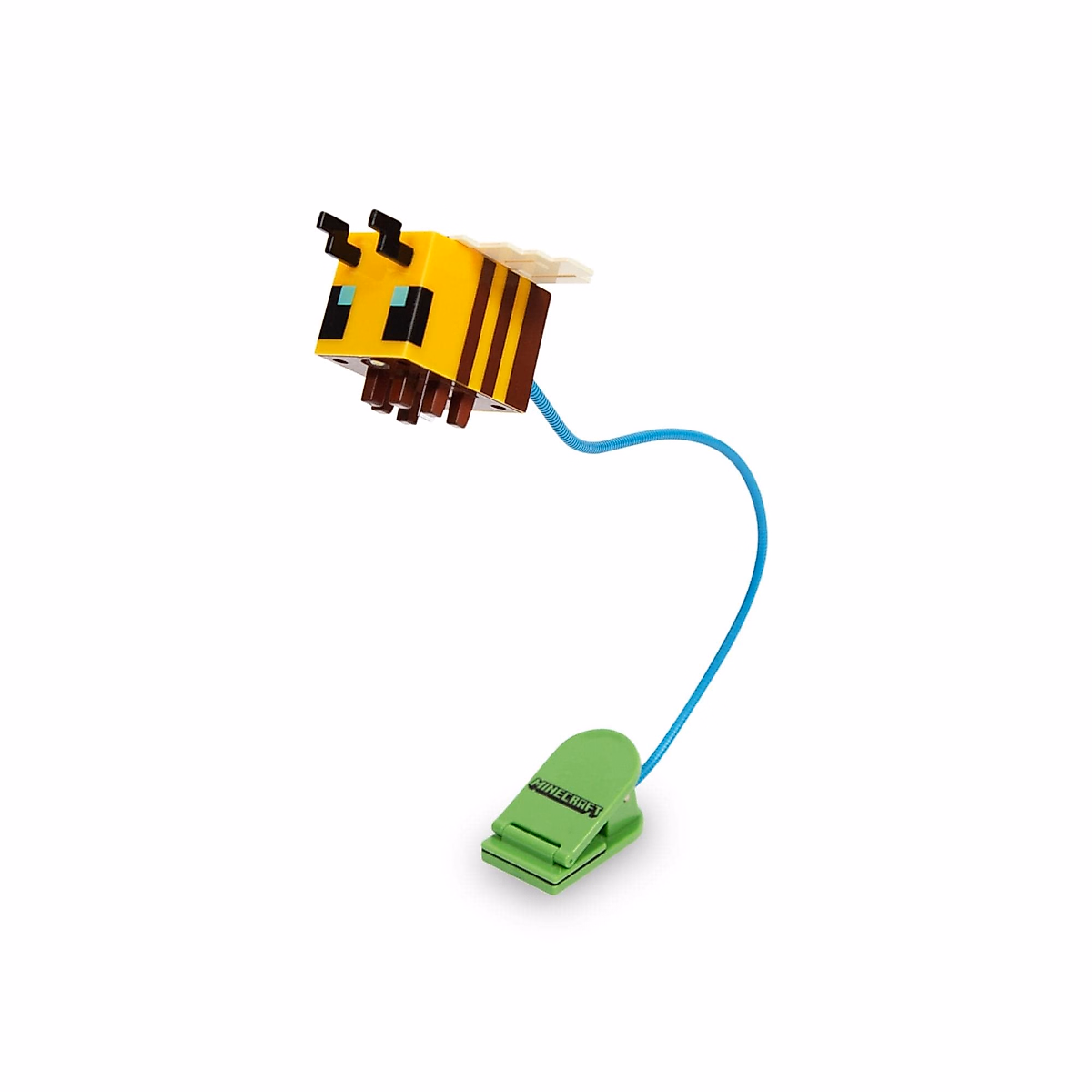Minecraft Yellow Bee Battery-Powered Reading Light with Clip and Adjustable Arm