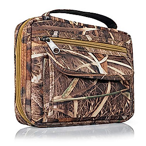 Extreme Pak Bible Cover with Extra Zippered Compartments, to Protect The Good Book, JX Swamper Camouflage