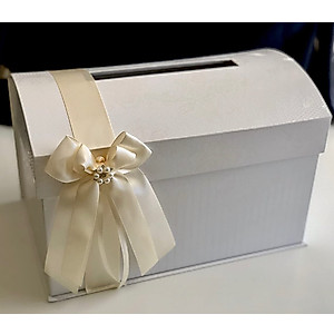 Flower Girl Basket and Ring Bearer Pillow Set, Flower Girl Baskets, Ivory Wedding Basket, Ivory Ring Pillow, Ringkissen, Lace Wedding Pillow (White, 1 Pillow)