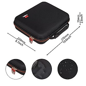 FBLFOBELI EVA Hard Carrying Case Compatible With BLACK+DECKER 20V MAX POWERECONNECT Cordless Drill/Driver + 30 pc. Kit LD120VA/LDX120C，Tool Storage Organizer Bag With Handle (Case Only)
