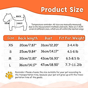 Dosuyi Dog Sweaters for Small Dogs, Warm Pet Dog Clothes Boy Girl, Soft Thick Fleece Puppy Clothing Chihuahua Cat Coat