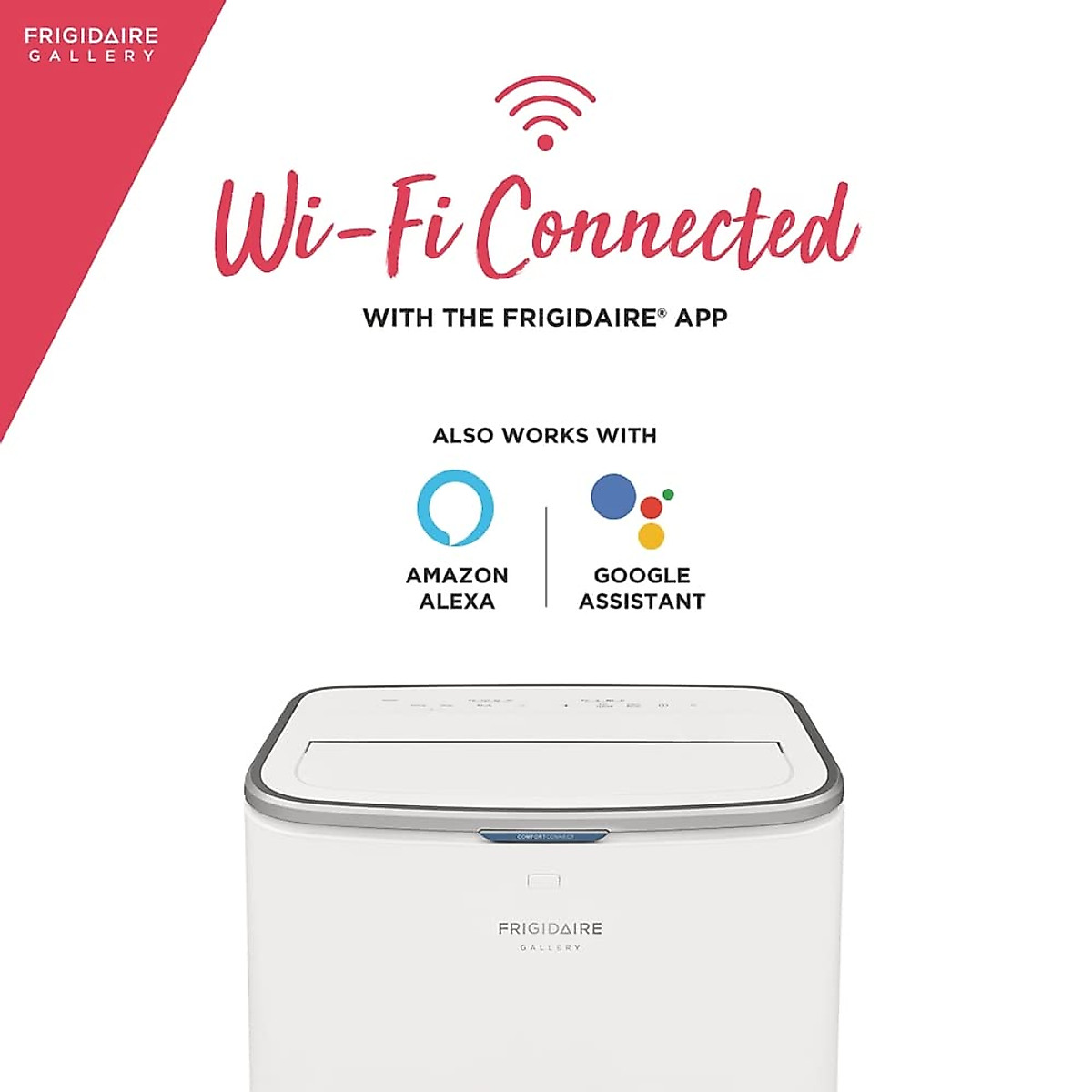 Frigidaire FHPC102AB1 Portable Air Conditioner with Remote Control for Rooms, Up to 350 Sq. Ft, White