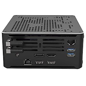 KINGDEL Mini PC Xeon E3-1505M v5 4 Cores 2.80GHz (Max 3.70GHz) CPU, 16GB DDR4 RAM 512GB SSD, HD Graphics P530 Support 4K, 2xLAN 1xHD 1xDP 1xType-C 4xUSB3.0, Fan