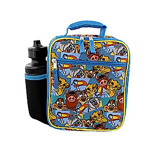 Disney The Lion King Boy's Girl's Soft Insulated School Lunch Box (Blue, One Size)