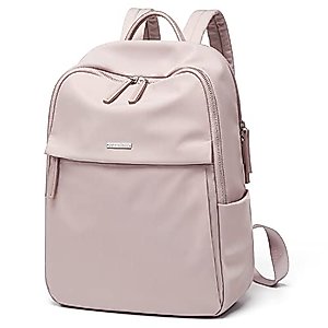 GOLF SUPAGS Womens Laptop Backpack with Separate Laptop Compartment Water Resistant Computer Backpacks Fits 14 Inch Notebook Travel Work College Bags (14-Inch, Pink)