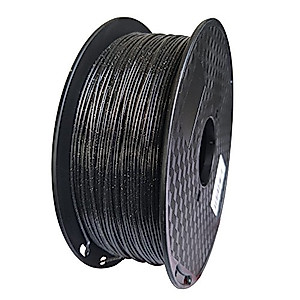 Black Marble PLA Filament 1.75mm 3D Printer Filament 1KG 2.2LBS Glittery Sparkle Shining PLA Material Glitter Black Sky Speckle Sparkly Galaxy Black Color