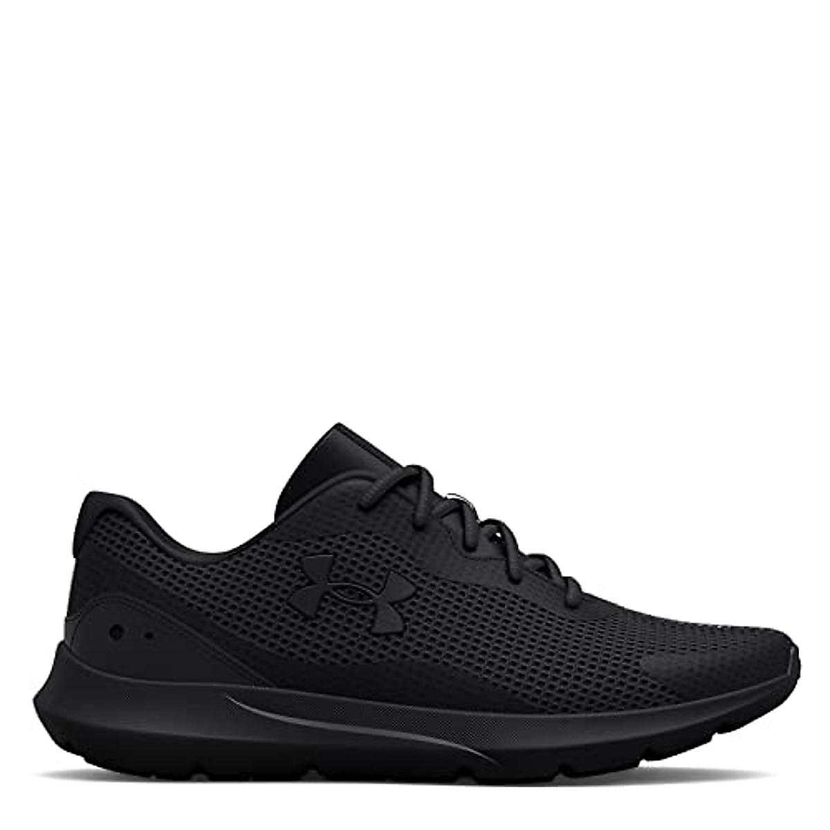 Under Armour Men's Surge 3 Road Running Shoe, Black (002)/Black, 10.5