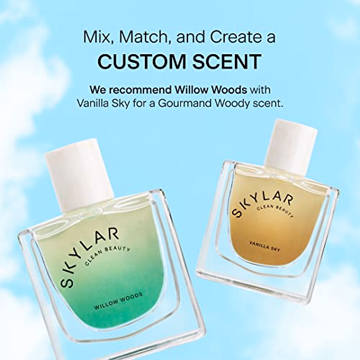 Skylar Willow Woods Eau de Parfum - Hypoallergenic & Clean Perfume for Women & Men, Vegan & Safe for Sensitive Skin - Woody Perfume with Notes of Pine, Fir Balsam & Willow - 50mL /1.7 Fl oz