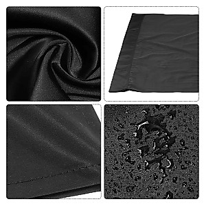 Eummy Waterproof Swing Covers for Outdoor Patio Swing Chair,Porch Bench Sling Chair Replacement Fabric Swing Cushion Black (58.3"x19.7"x19.7")