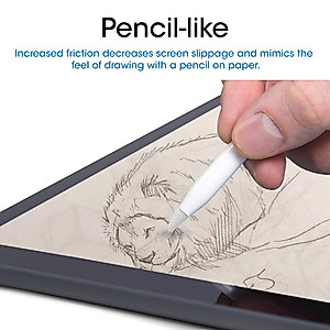 TechMatte Apple Pencil Tip Cover (40-Pack, Clear) Drawing Increased Friction Tool Compatible with Apple Pencil 1 and 2