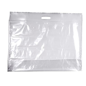 TDST Essentials XXL Plastic Storage Bags Clear Extra Large with Handles Zipper Organizer for Blankets Clothes Resealable with Bonus TDST Scented Aziza