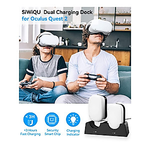 Charging Dock for Oculus 2, Charging Station Stand Headset Display Holder wiht Indicator for Oculus 2
