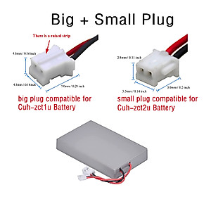 POWTREE Upgraded 2000mAh 2Packs PS4 PS4Pro Battery for Sony PlayStation 4 Dualshock 4 V1 V2 Controller CUH-ZCT2U CUH-ZCT2E CUH-ZCT1E CUH-ZCT1U CUH-ZCT1H, ect.