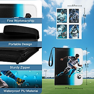 RONMONG Soccer Card Binder,2024-2025 Sports Trading Card with Sleeves Holder Album,440 Pockets Soccer Card Holder Sheets Display Storage Protectors for Collectors Boys and Girls Gift