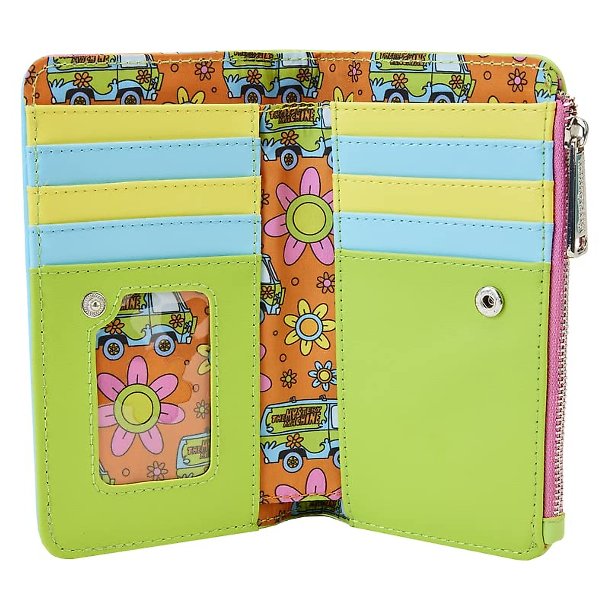 Loungefly Scooby Doo Psychedelic Monster Chase Glow Flap Wallet