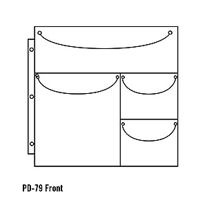 Totally-Tiffany PD79 SS Dbl 10pc ScrapRack Double Sided Duo 4x1, Clear