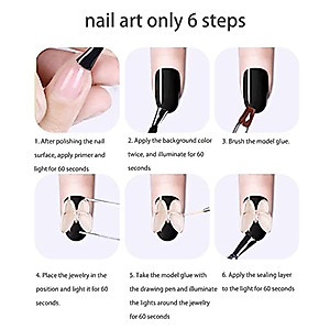 50 Pcs Cute Nail Charms for Acrylic Nails Art Supply Resin Kawaii Nail Jewels Design Cartoon Nail Art Charms Cute Nail Rhinestones Decoration Accessories 0.39 * 0.35 inch