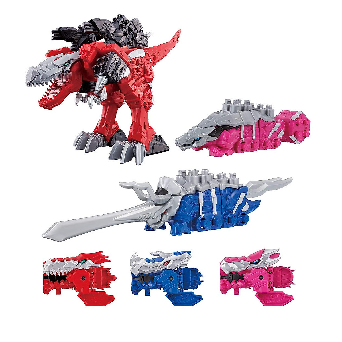 Bandai Kishiryu Sentai Ryusoulger Kishiryu Series 01 02 03 Ryusoul Gattai DX KishiRyuOh Three Knights Set