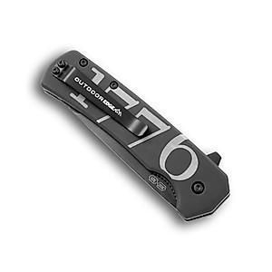 OUTDOOR EDGE RAZOR VX5 | Black Bald Eagle | Replaceable Blade EDC Folding Knife | 3" Blade, Ceramic Ball Bearings, Carbon Fiber Handle, Reversible Pocket Clip | Cool Knife for Men